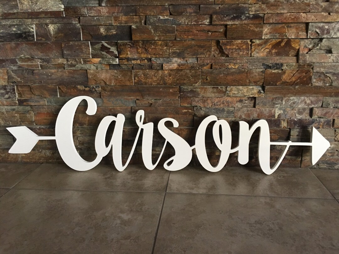 Kids Name Cut-out Sign With Arrow - Etsy