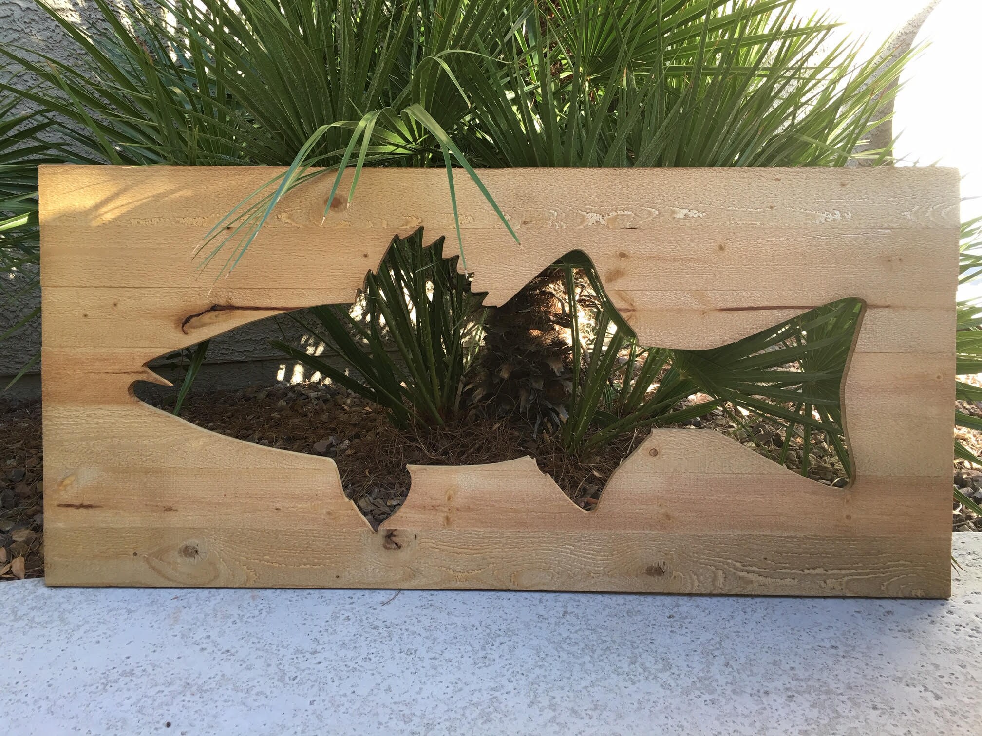 Striped Bass Silhouette Cut-out CNC Striper Cut-out Fishing Decor ...