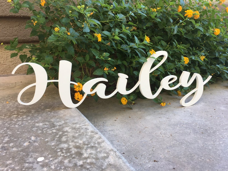 Custom Cursive CNC Name Large Family Name Child - Etsy