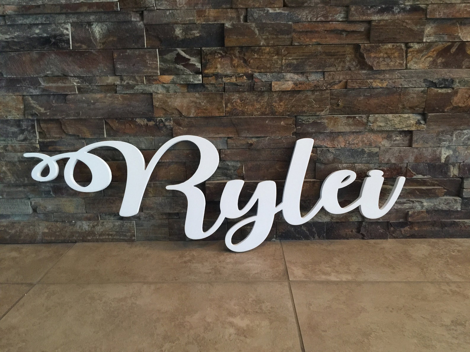 Custom Cursive CNC Name Large Family Cut Out Child Sign - Etsy