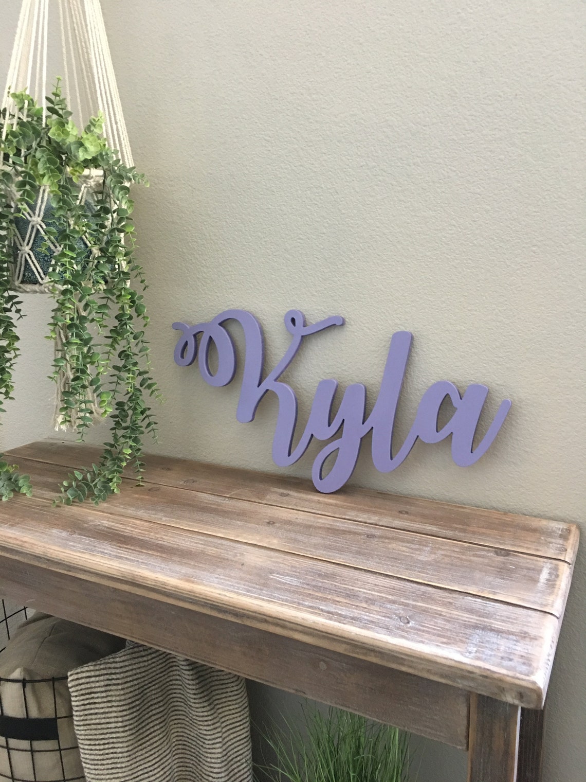 Custom Cursive CNC Name Large Family Cut Out Child Sign - Etsy