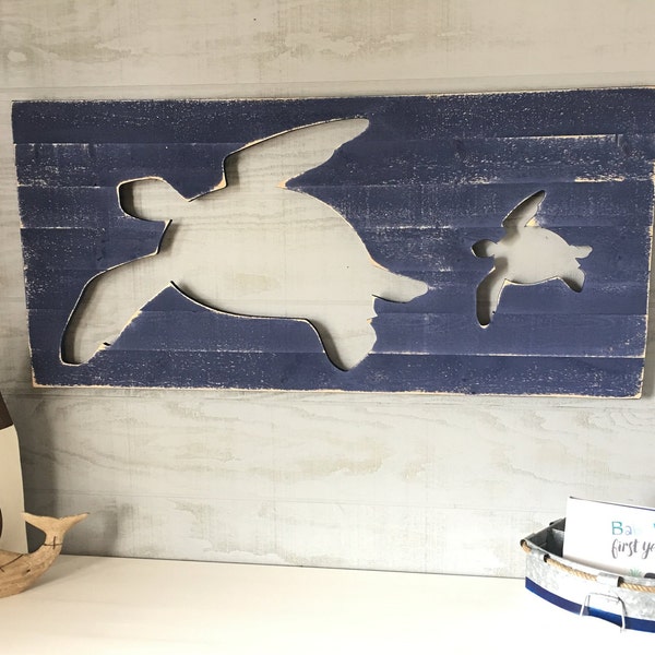 Coastal Pallet Wood Art - Etsy