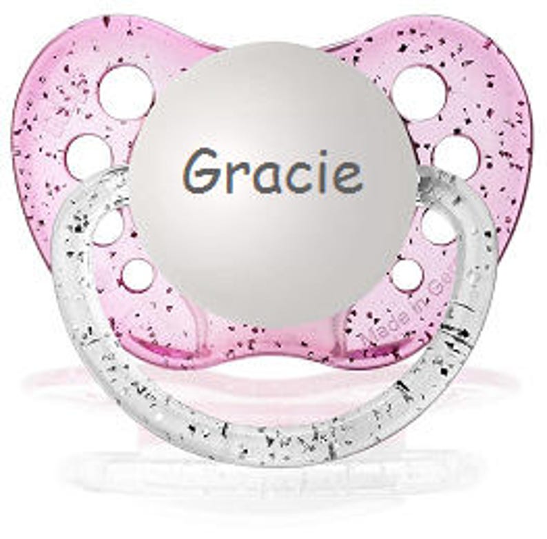 Personalized Pacifier Name Pacifier Personalized Binky - Etsy