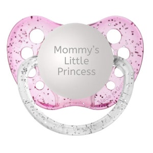 Mommy's Little Princess - Newborn Baby Princess Pacifier - Glitter ...