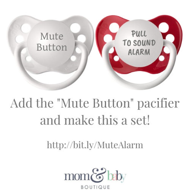 Funny Baby Pacifier Mute Button Binky Hilarious Baby - Etsy Canada