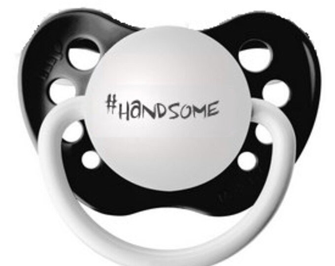 Handsome Pacifier Handsome Binky Handsome Paci NUK - Etsy