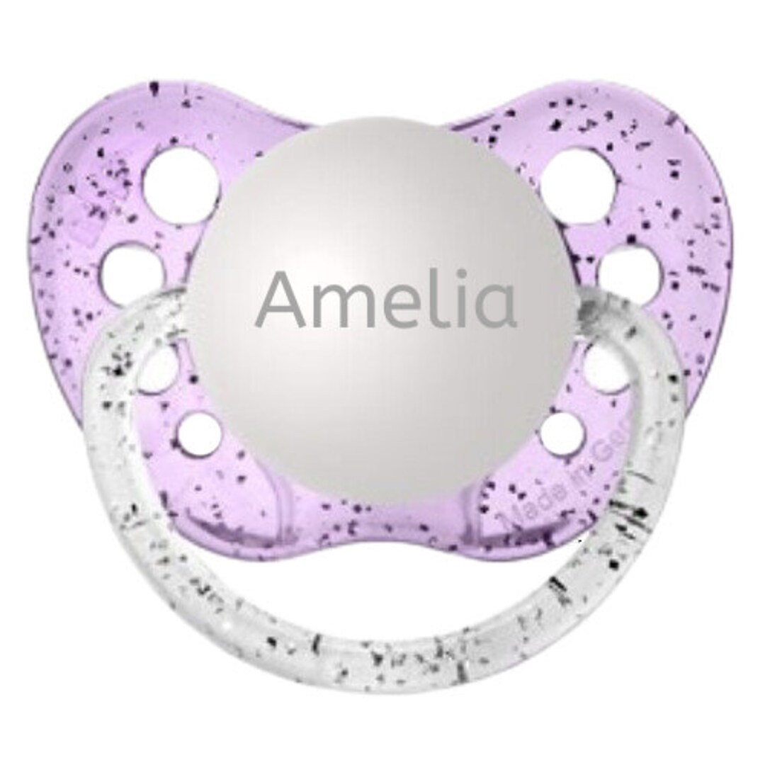 Customized Girl Pacifier Amelia Pacifier Newborn Baby Girl Binky ...