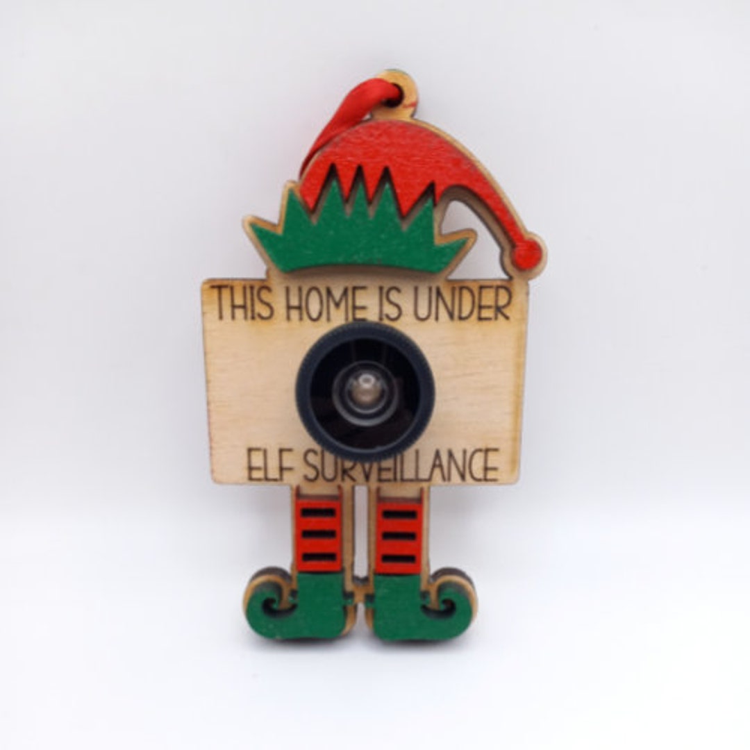 Christmas Ornament - Elf Camera Ornament - Santa is Watching - Elf Cam ...