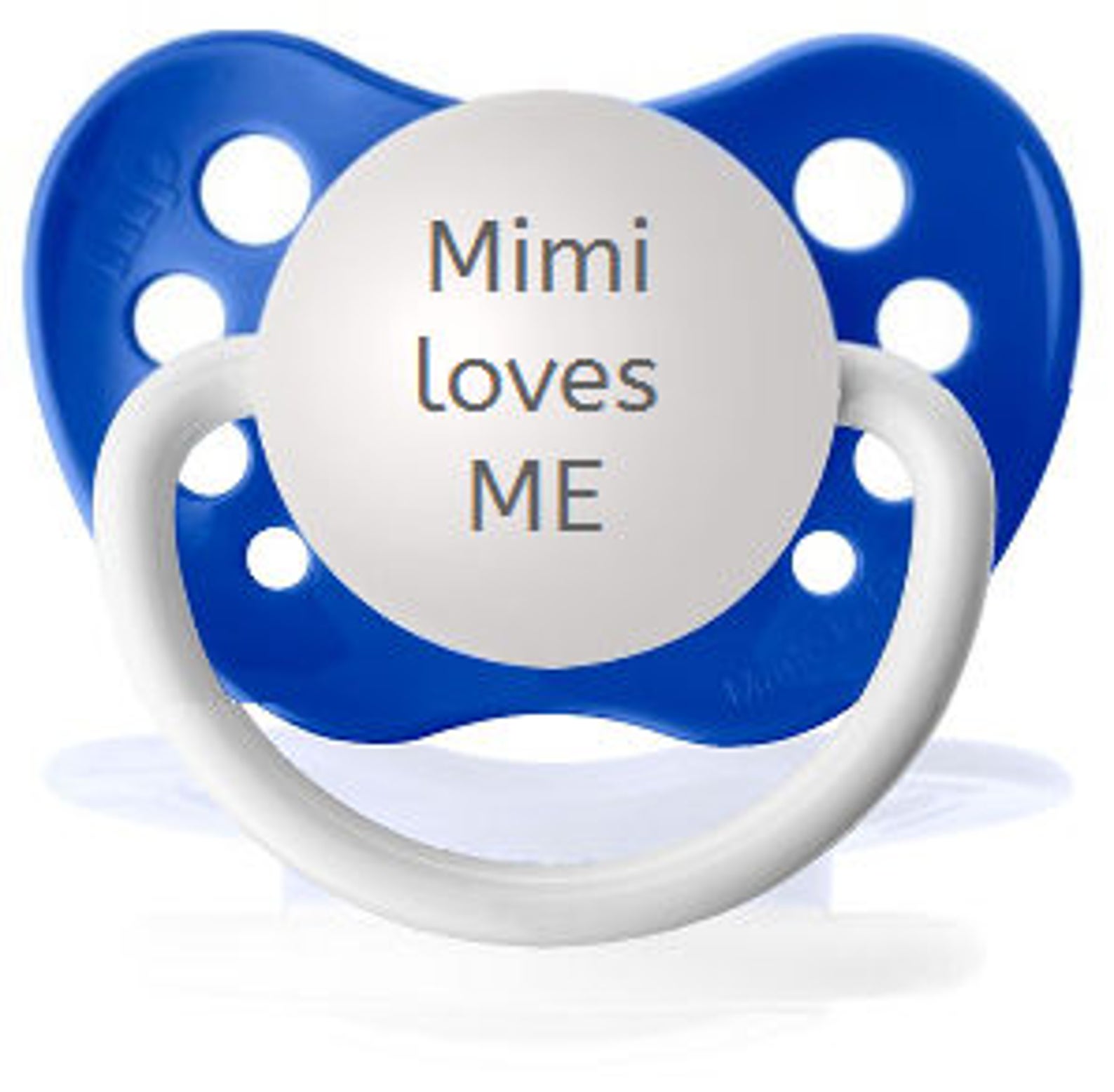Mimi Loves ME Pacifier Custom Pacifier Grandma Loves Me - Etsy