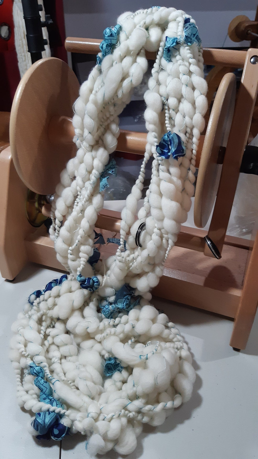 Glacier Super Double Ply Slub ART YARN - Etsy