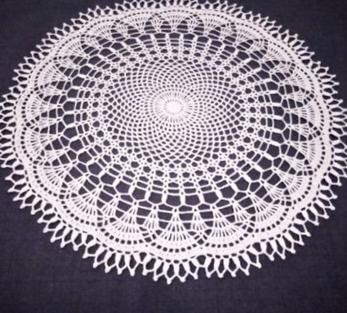 Large Doily Crochet Doily White Doily Lace Round Doily | Etsy