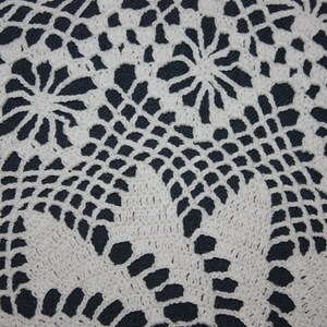 Cream Crochet Doily, Lace Round Doily, Cotton Doily, Tablecloth Wedding ...