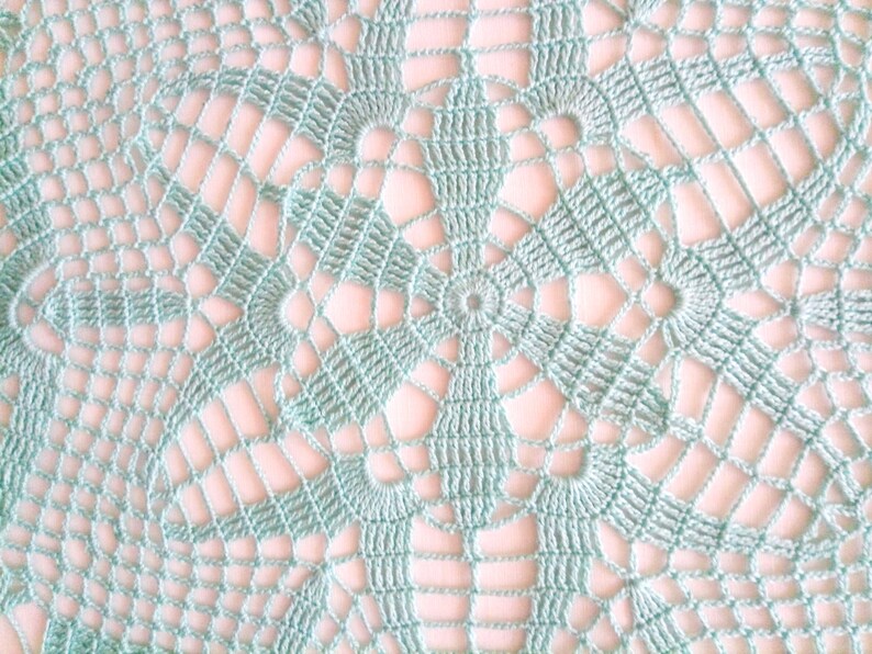 Large Aqua Crochet Doily Aqua Round Lace Doily Flower Doily | Etsy Large Aqua Crochet Doily Aqua Round Lace Doily Flower Doily | Etsy