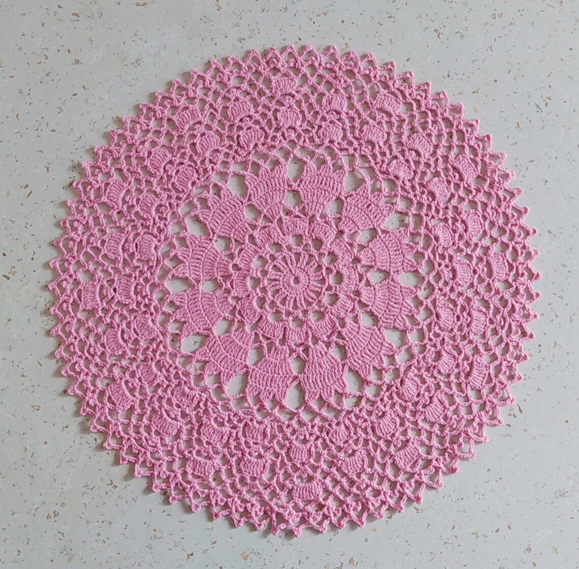 Purple Crochet Doily Lace Doily Purple Flower Doily Crochet - Etsy