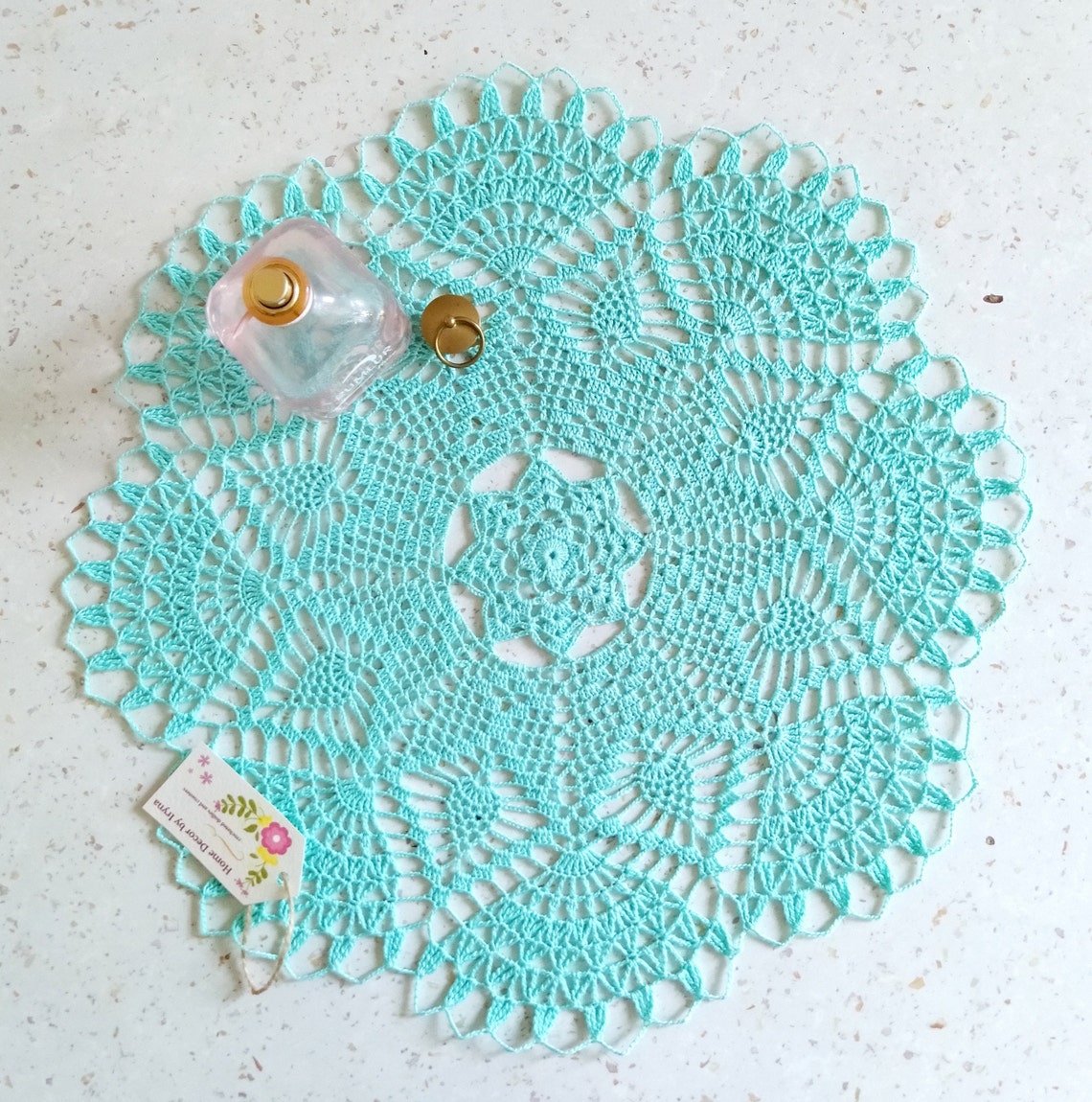 Large Aqua Crochet Doily Aqua Round Doily Lace Doily - Etsy Large Aqua Crochet Doily Aqua Round Doily Lace Doily - Etsy