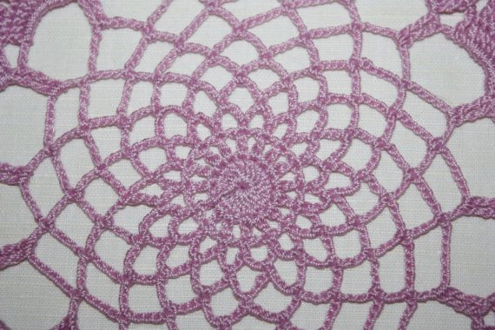 Purple Crochet Doily Lace Doily Flower Doily Cotton Doily - Etsy