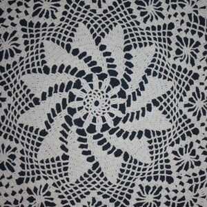 Cream Crochet Doily, Lace Round Doily, Cotton Doily, Tablecloth Wedding ...