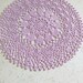 Purple Crochet Doily Lace Doily Purple Flower Doily Crochet - Etsy