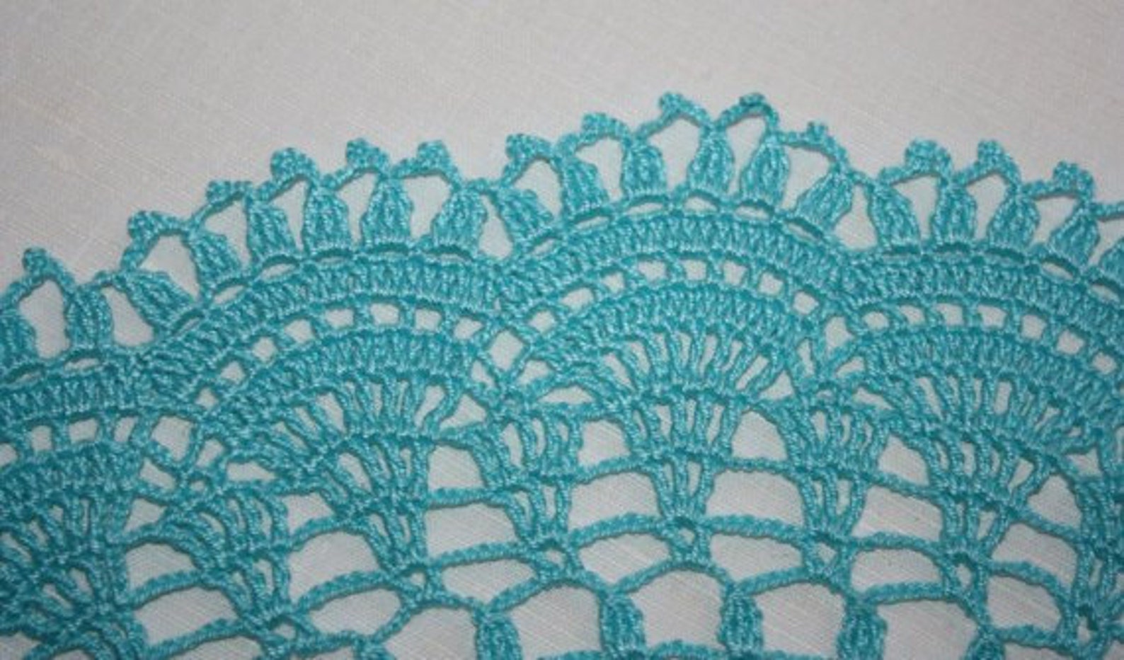 Blue Crochet Doily Round Doily Blue Lace Doily Table - Etsy
