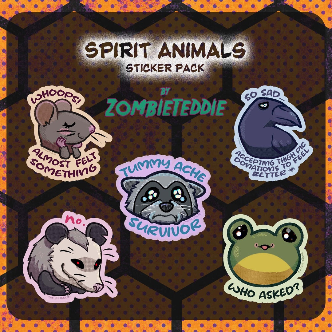 Spirit Animals Stickers - Etsy