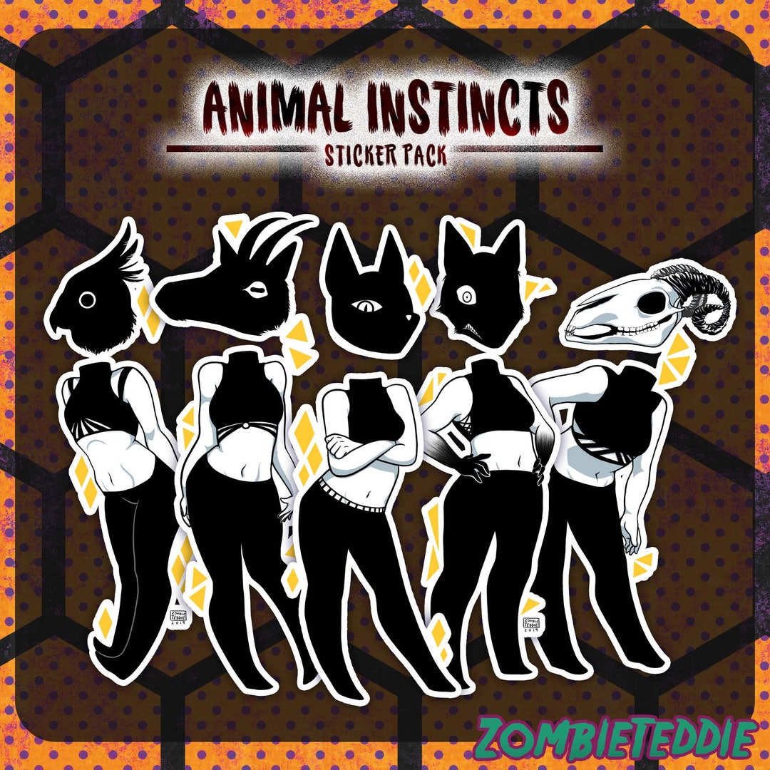 Animal Instincts Stickers - Etsy