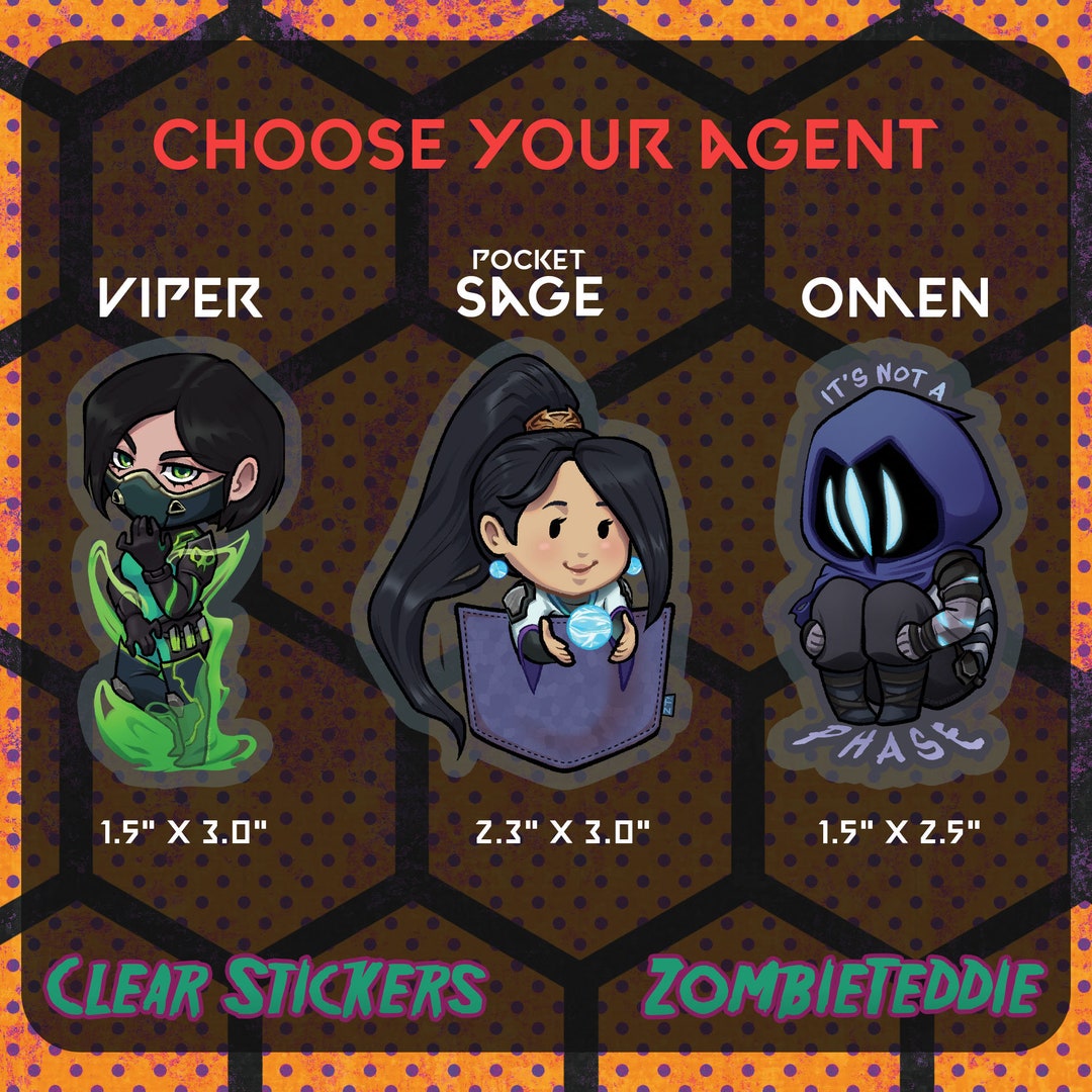 Valorant Agent Stickers - Etsy