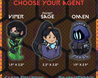 Viper Valorant Sticker / Valorant Chibi Vinyl Sticker / Valorant Agent ...