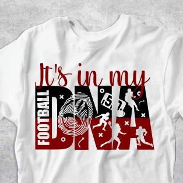 Football Its in My Dna Svg - Etsy