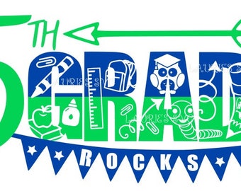 5th grade rocks | Etsy