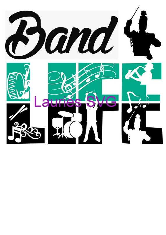 Band Life File Svgpngjpg and Silhouette | Etsy