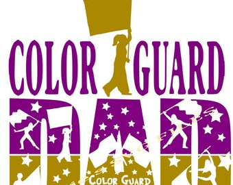 Color Guard Dad Svg | Etsy