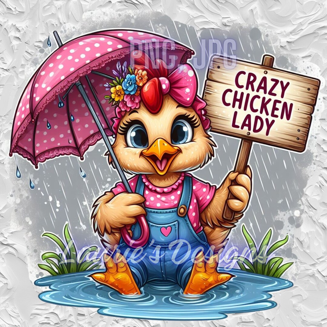Crazy Chicken Lady PNG, PNG, Sublimation Design, Png,jpg, - Etsy