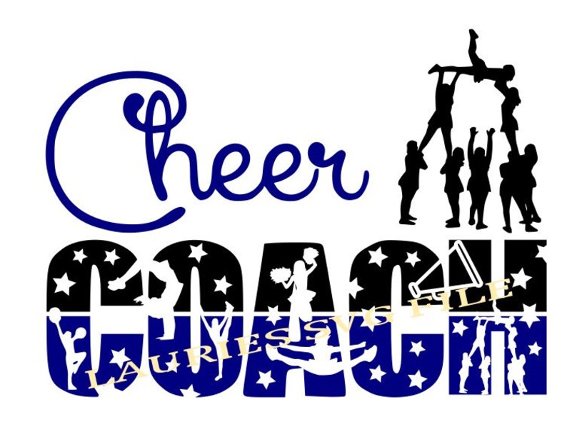 Cheer Coach file svgpngjpg and silhouette | Etsy