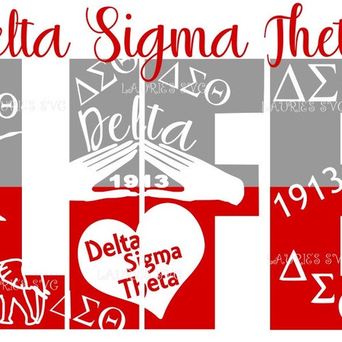Delta Sigma Theta SVG Digital File DST DRIP | Etsy