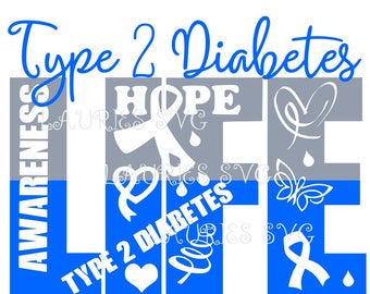 Type 2 Diabetes Svg | Etsy