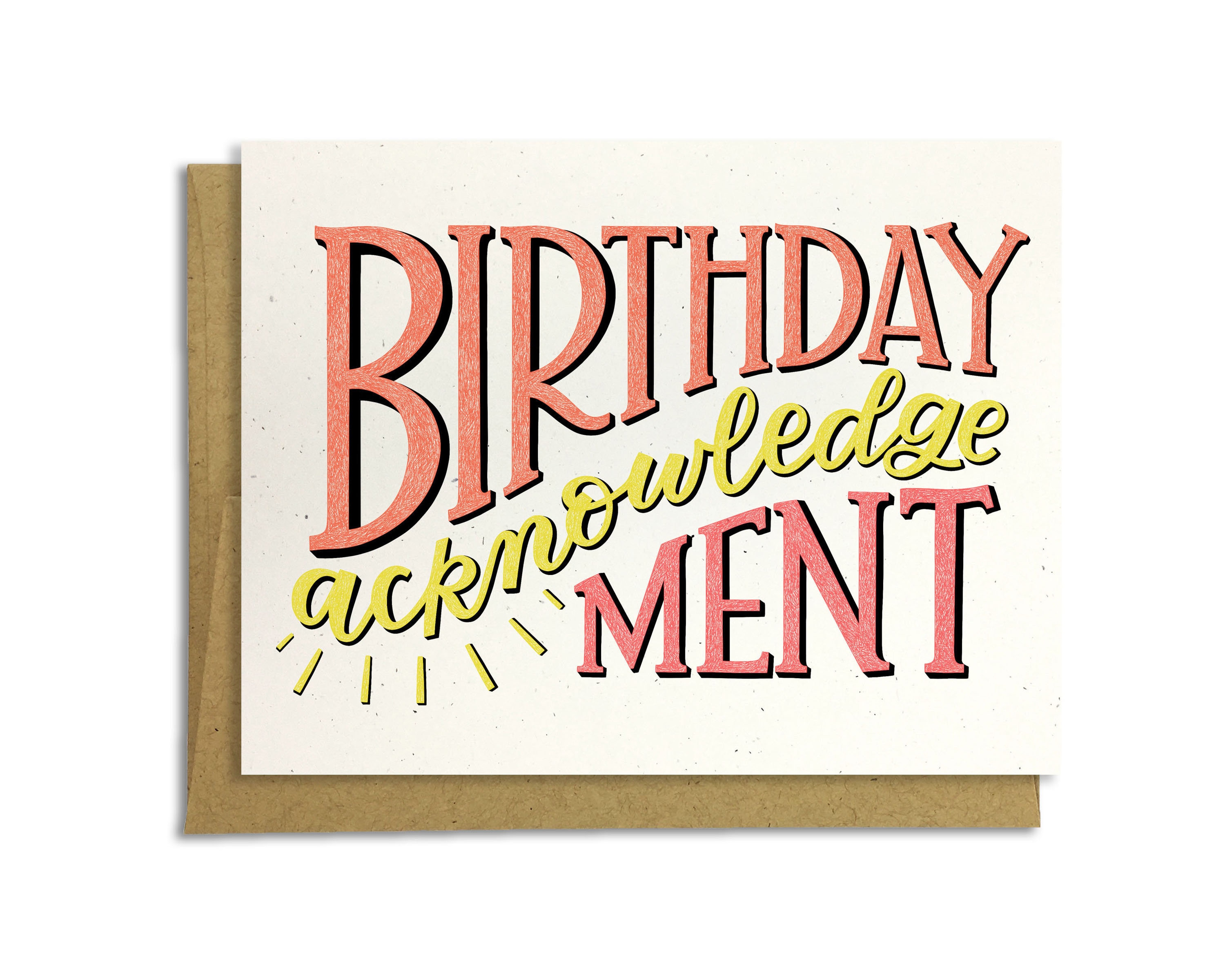 Birthday Card Birthday Acknowledgement Happy Birthday Card - Etsy