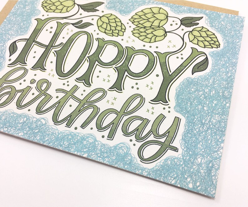Happy Birthday Card Beer Birthday Card Birthday Pun IPA | Etsy