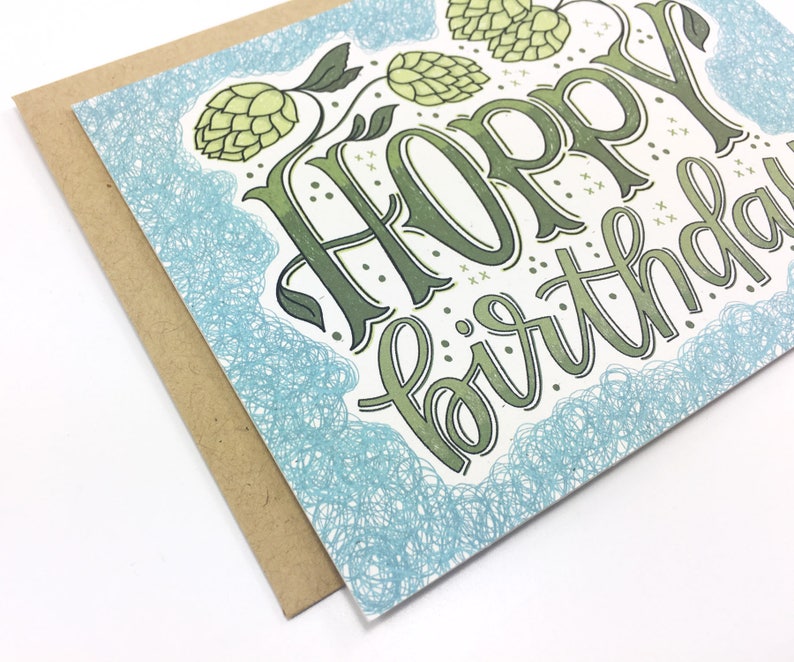 Happy Birthday Card Beer Birthday Card Birthday Pun IPA | Etsy