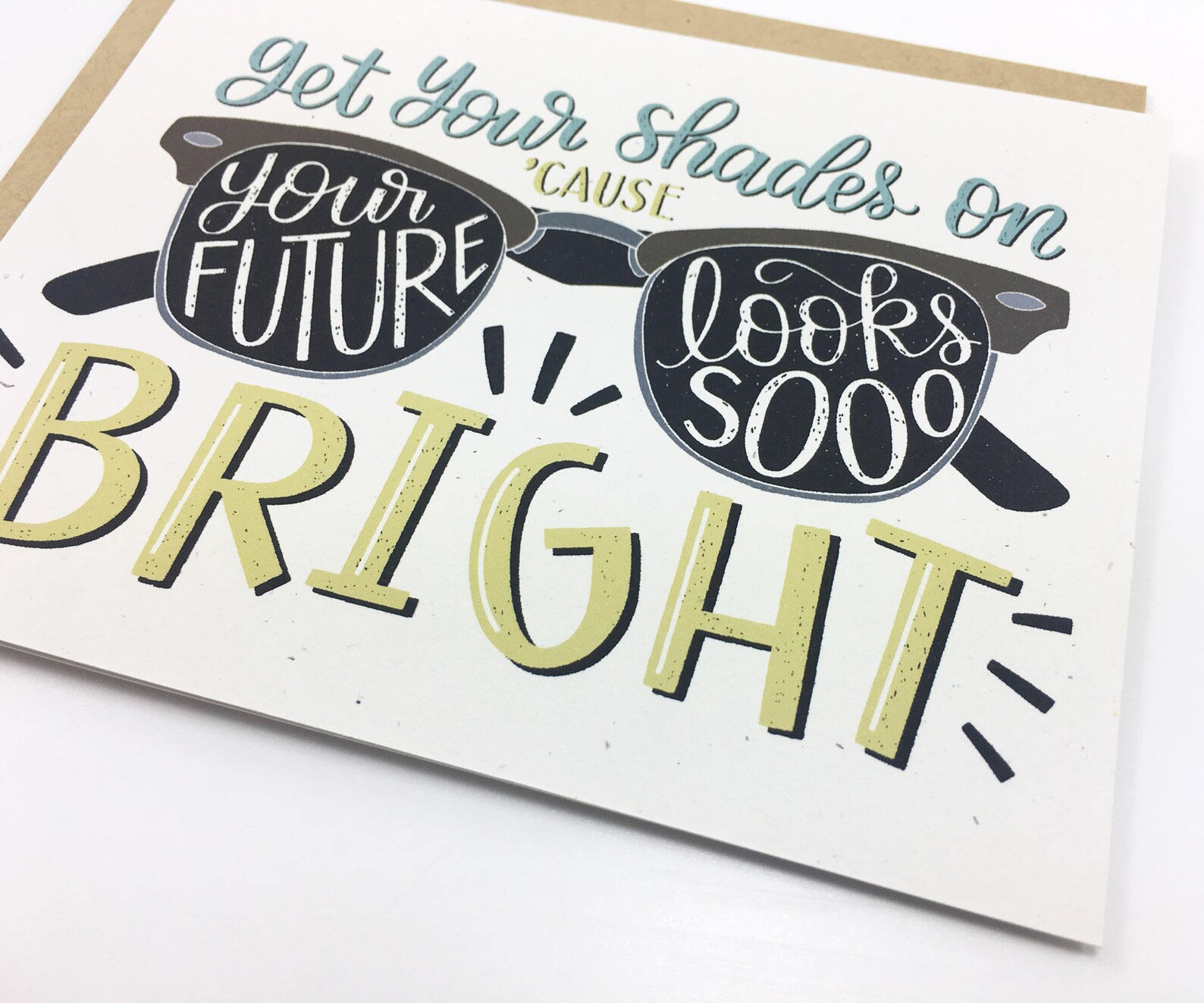 Graduation Card Congrats Card Future is Bright - Etsy