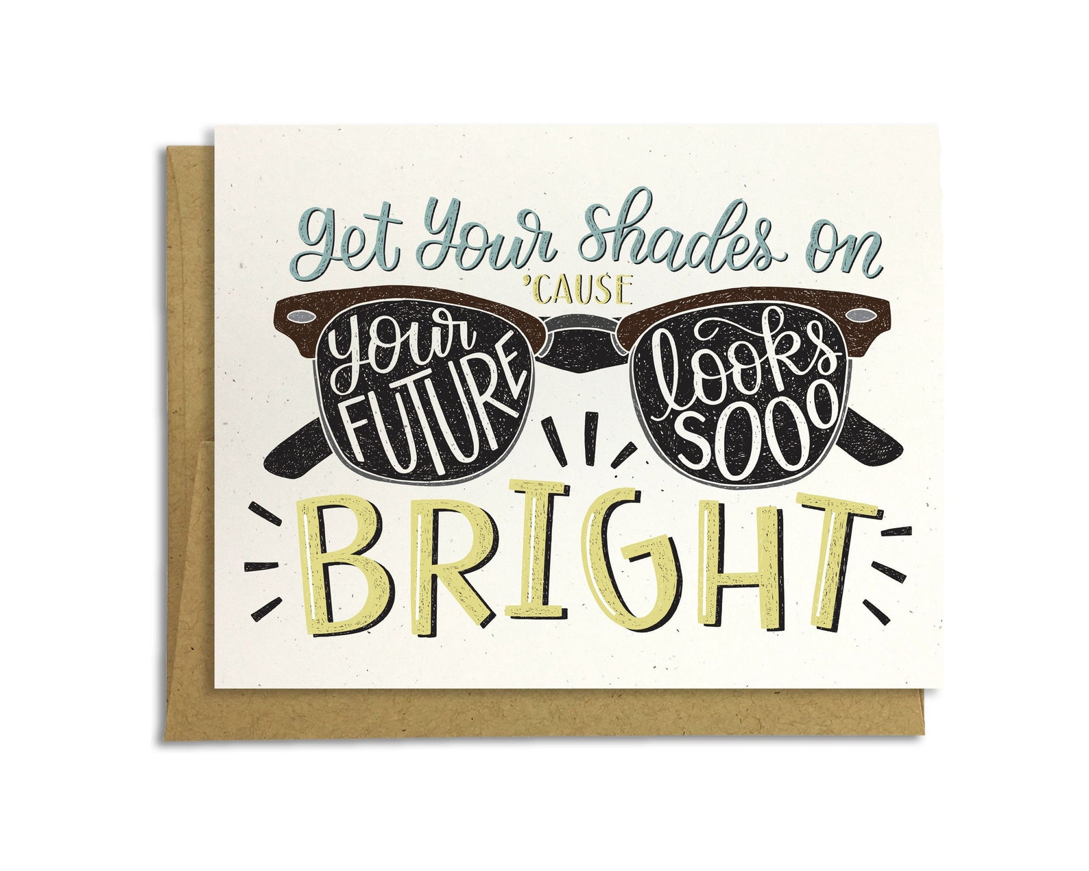 Graduation Card Congrats Card Future is Bright - Etsy