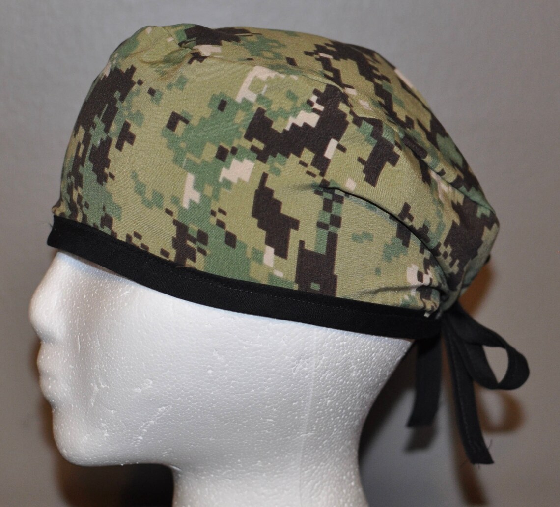 Men's US Navy NWU Type III Digital Camo Scrub Cap/hat - One Size Fits ...
