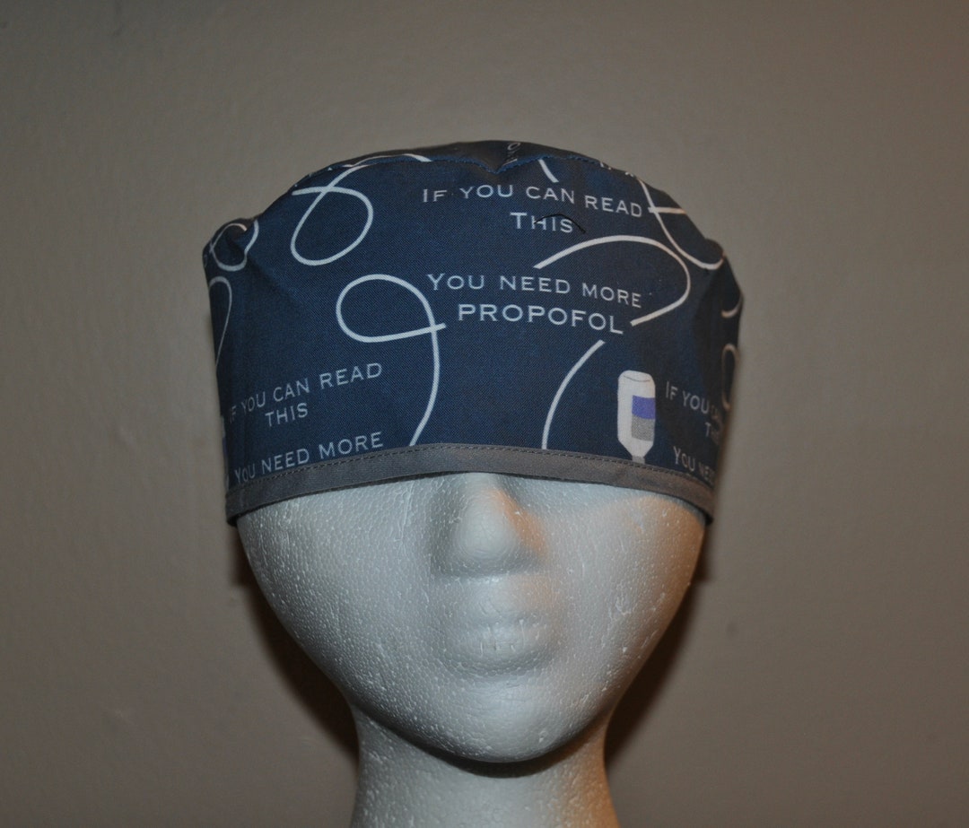 Men's Anesthesia Propofol Diprivan Medication Scrub Cap/hat - One Size ...