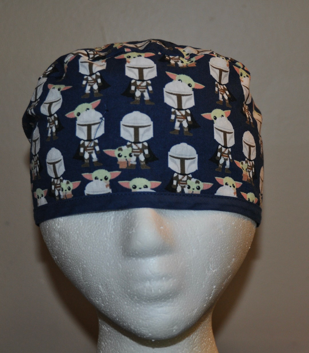 Men's Star Wars Mandalorian Baby Yoda Scrub Cap/hat One Size Fits Most ...