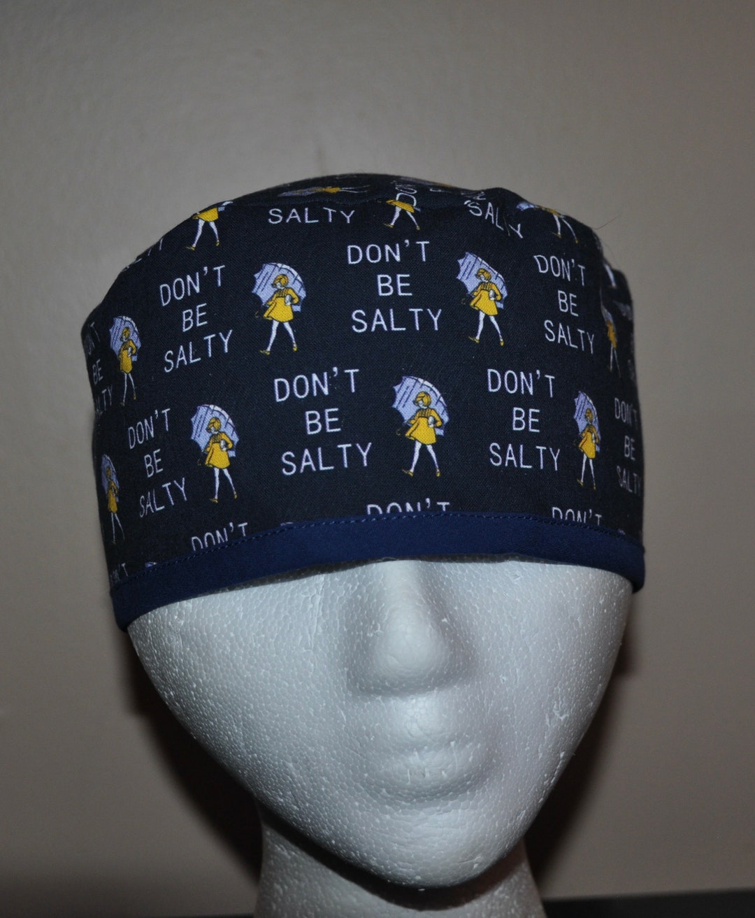 Men's Don't Be Salty (morton's Salt Girl) Scrub Cap Hat - One Size Fits ...