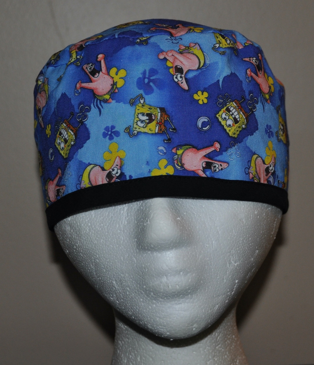 Men's Cartoon Spongebob Squarepants and Patrick Scrub Cap Hat - One ...