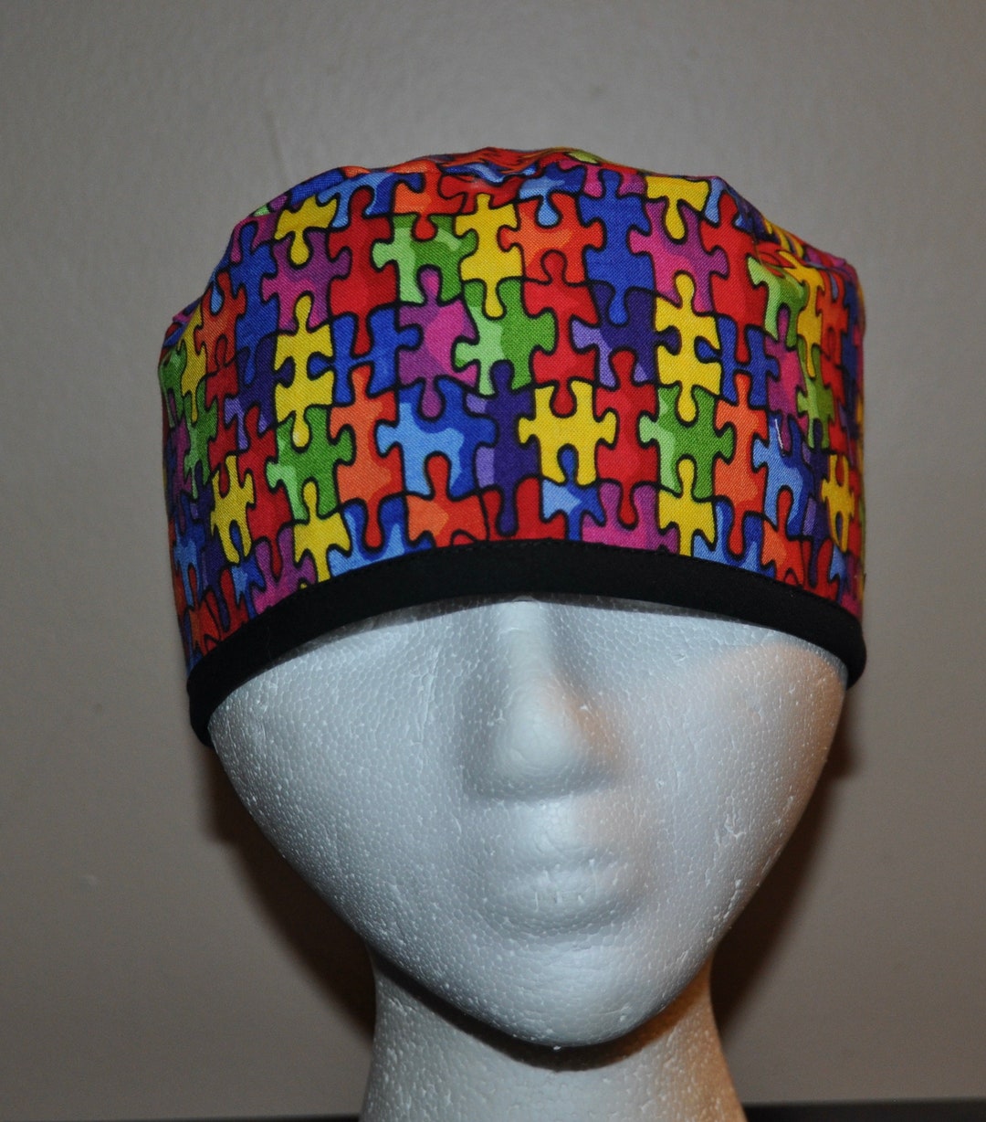 Men's Puzzle Pieces (autism) Scrub Cap/hat - One Size Fits Most - Etsy