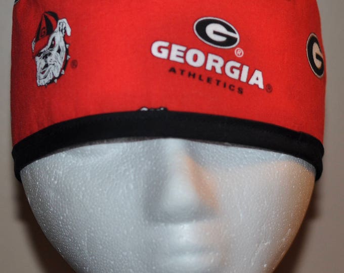 Men's University of Georgia Bulldogs Scrub Cap/hat - One Size Fits Most ...