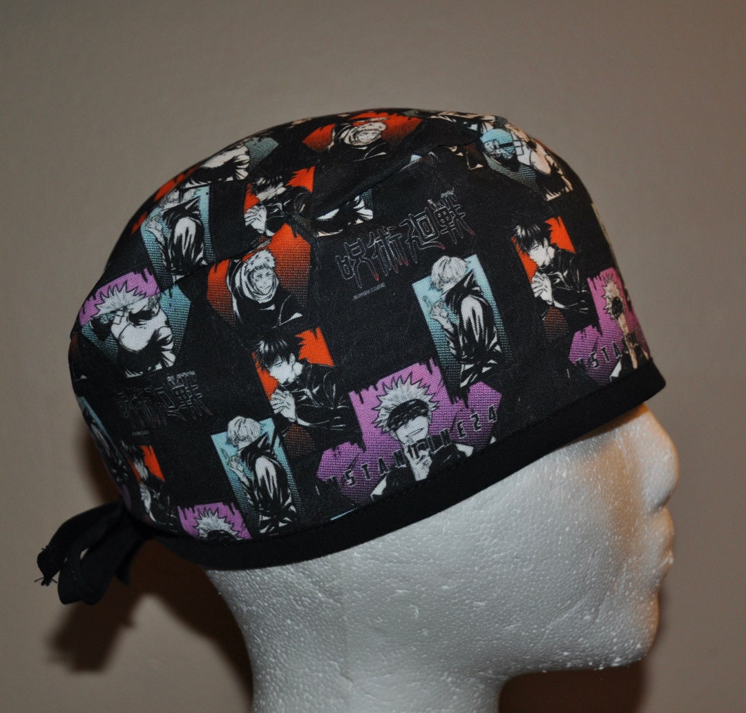 Men's Anime Jujutsu Kaisen Scrub Cap Hat - One Size Fits Most - Etsy
