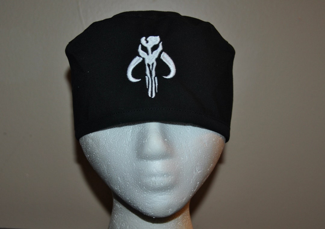 Star Wars Mandalorian Mythosaur Embroidered Men's Scrub Cap/hat - One ...