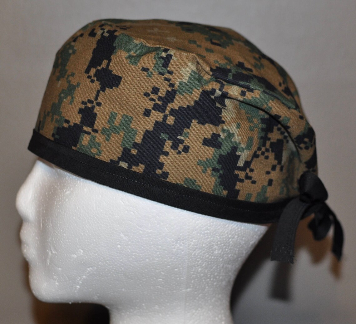 Men's USMC Digital Camo Scrub Cap/hat One Size Fits Most - Etsy